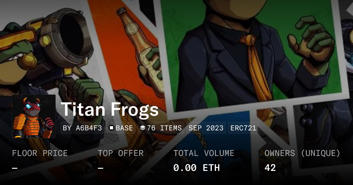 Titan Frogs - Collection | OpenSea