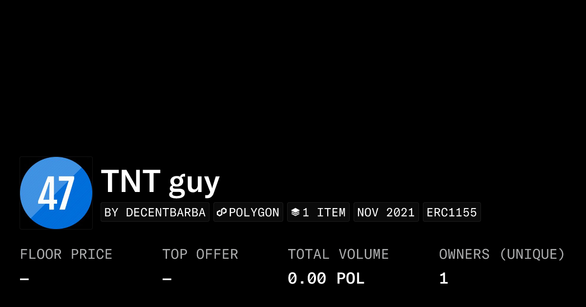 TNT guy - Collection | OpenSea