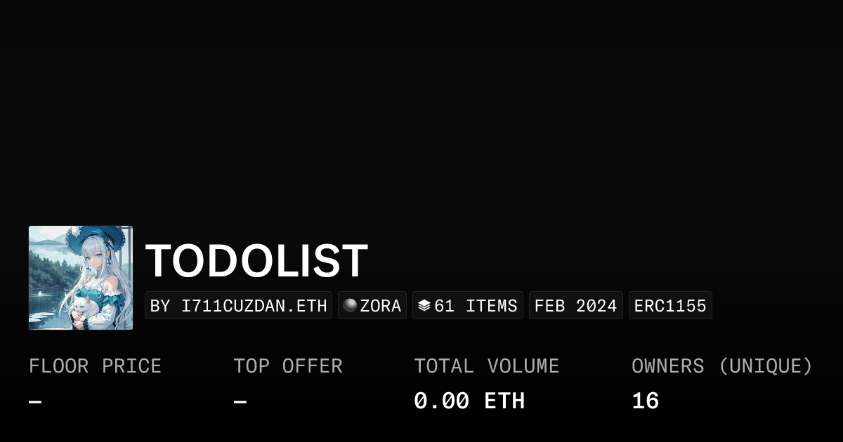TODOLIST - Collection | OpenSea
