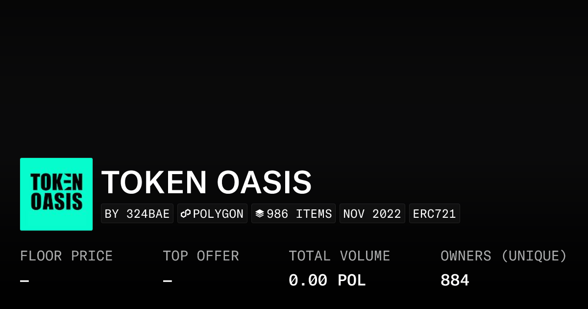 TOKEN OASIS - Collection | OpenSea
