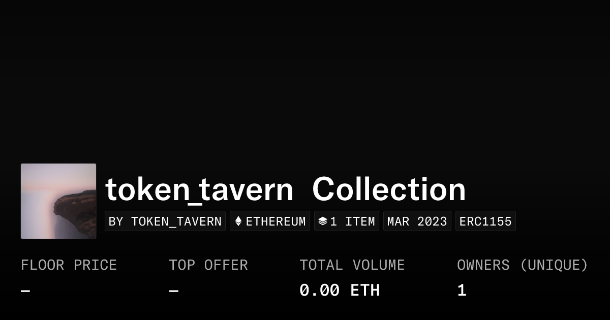 token_tavern Collection - Collection | OpenSea