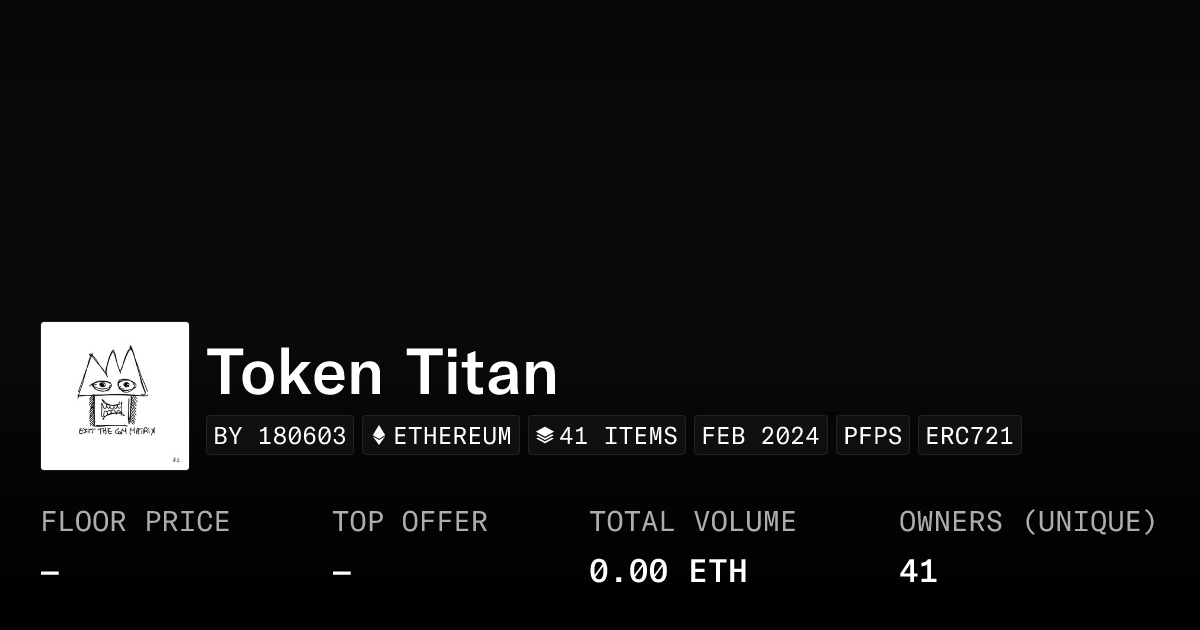 Token Titan - Collection | OpenSea