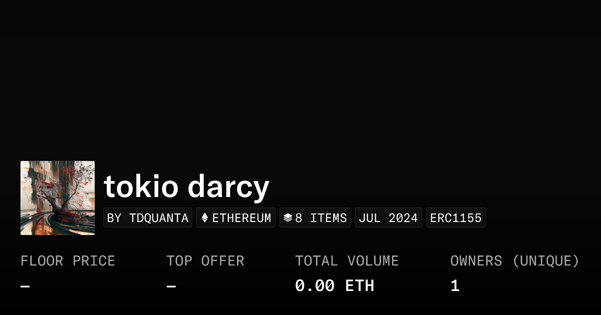 tokio darcy - Collection | OpenSea