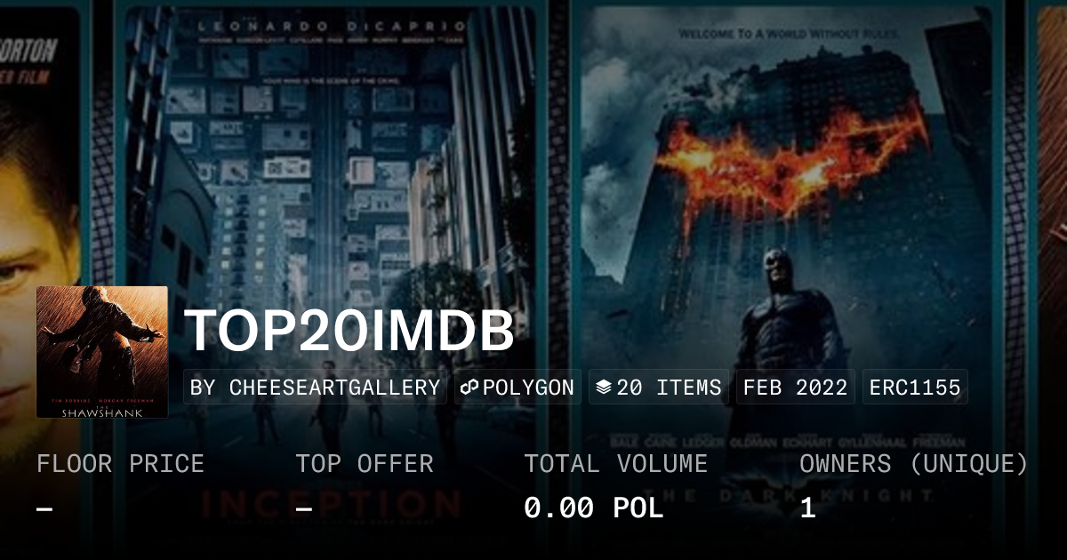 TOP20IMDB - Collection | OpenSea