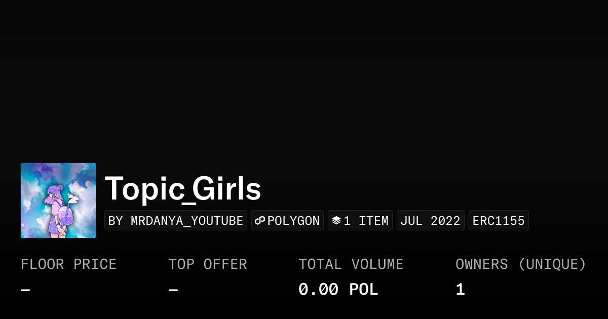 Topic_Girls - Collection | OpenSea