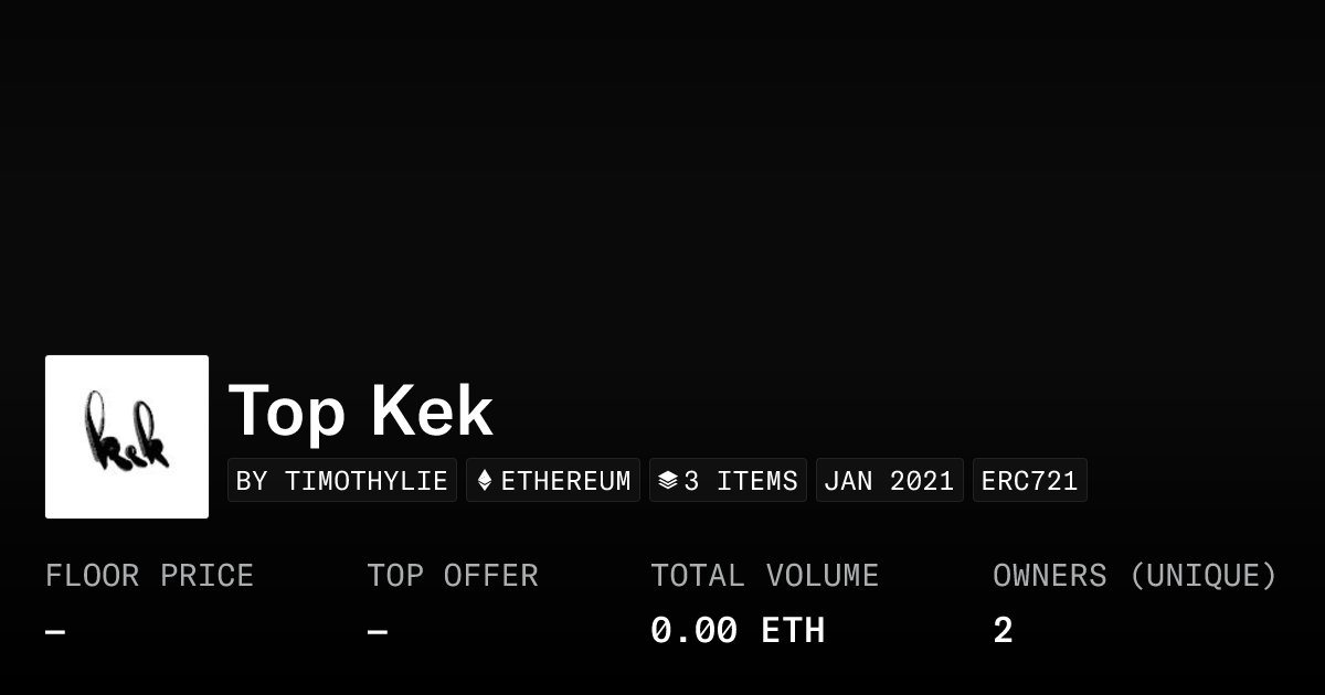 Top Kek - Collection | OpenSea