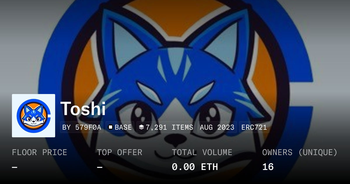 Toshi - Collection | OpenSea