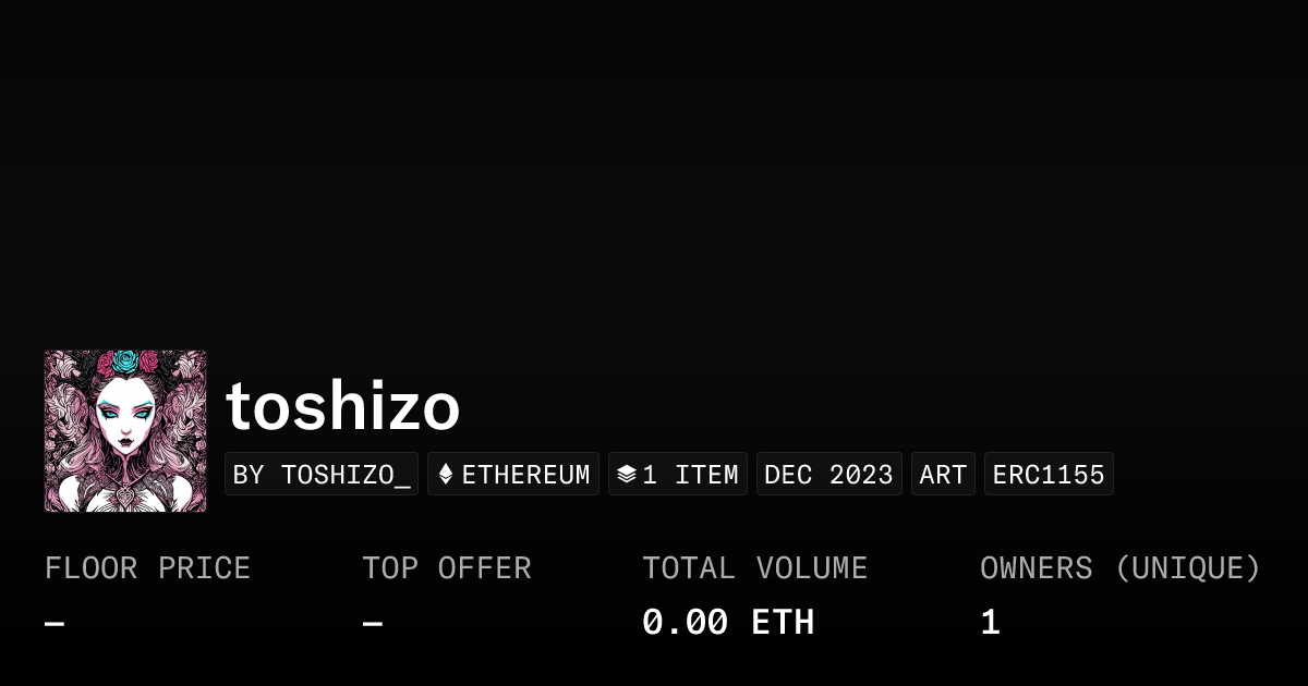 toshizo - Collection | OpenSea