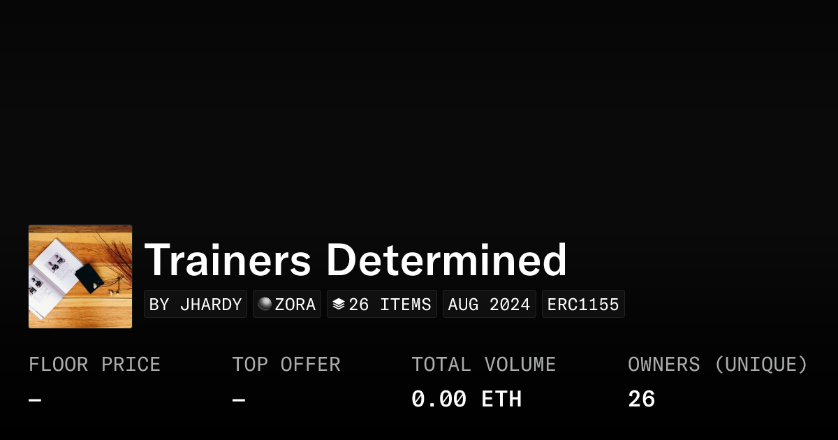 Trainers Determined - Collection | OpenSea