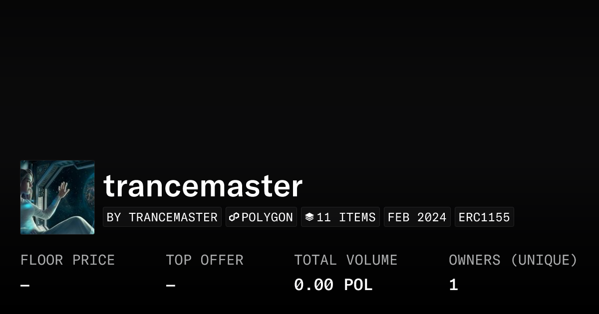 trancemaster - Collection | OpenSea