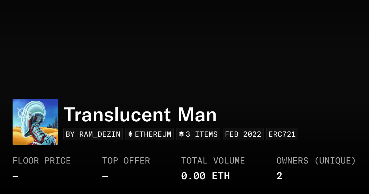 Translucent Man - Collection | OpenSea