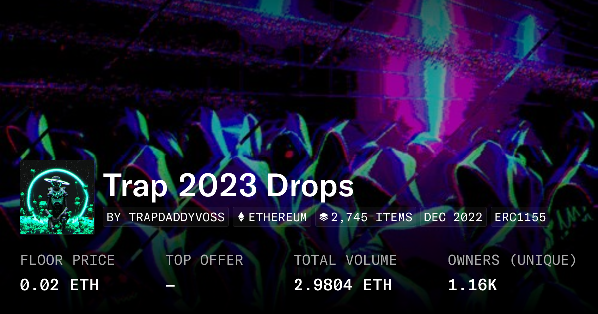 Trap 2023 Drops - Colección | OpenSea