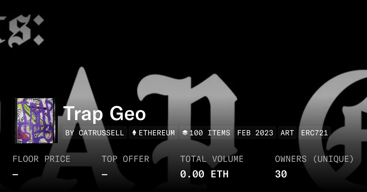 Trap Geo - Collection | OpenSea