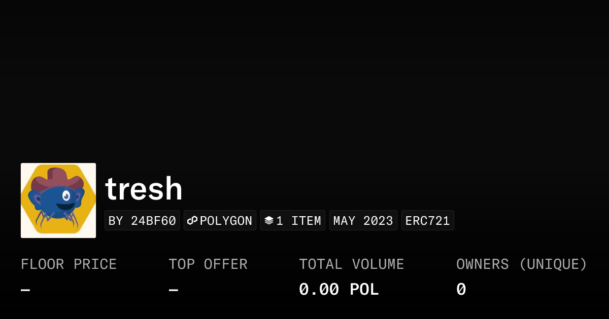 tresh - Collection | OpenSea