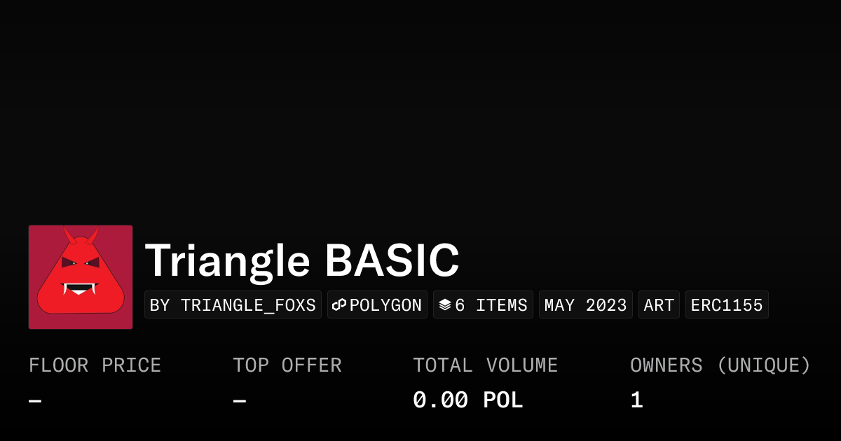 Triangle BASIC - Collection | OpenSea