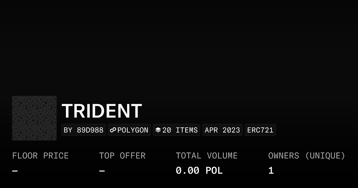 TRIDENT - Collection | OpenSea