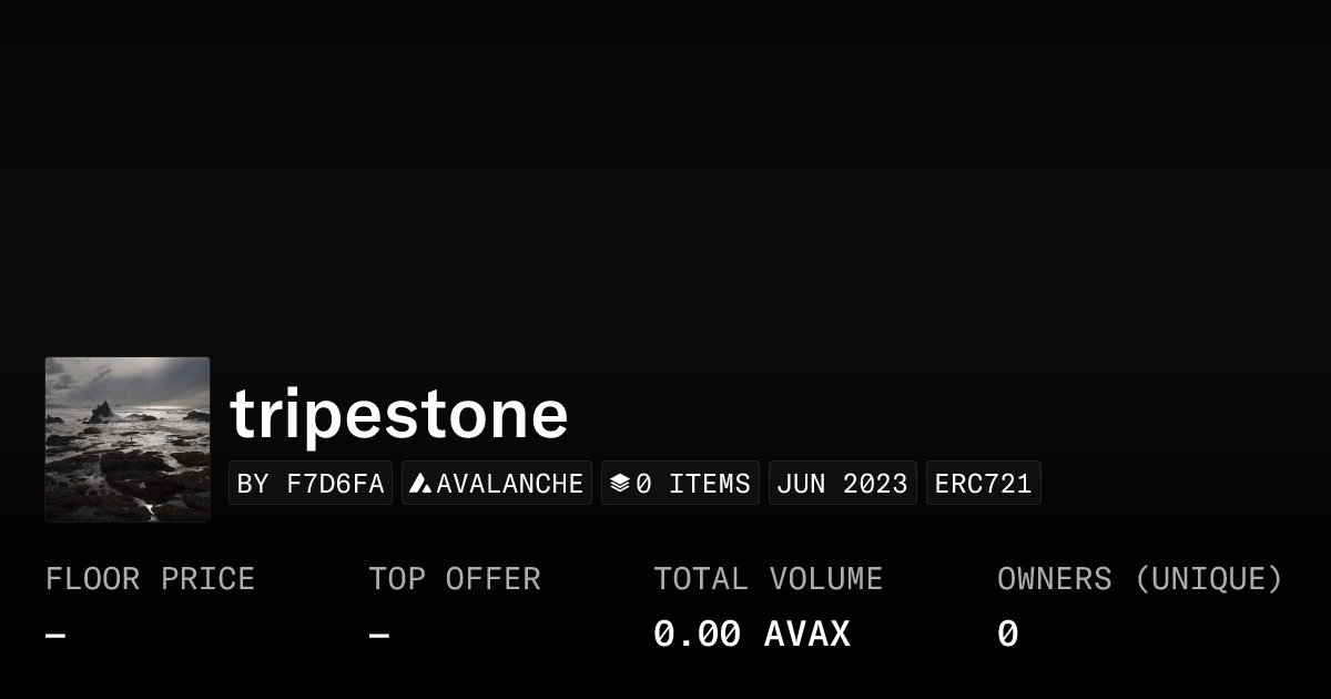 tripestone - Collection | OpenSea