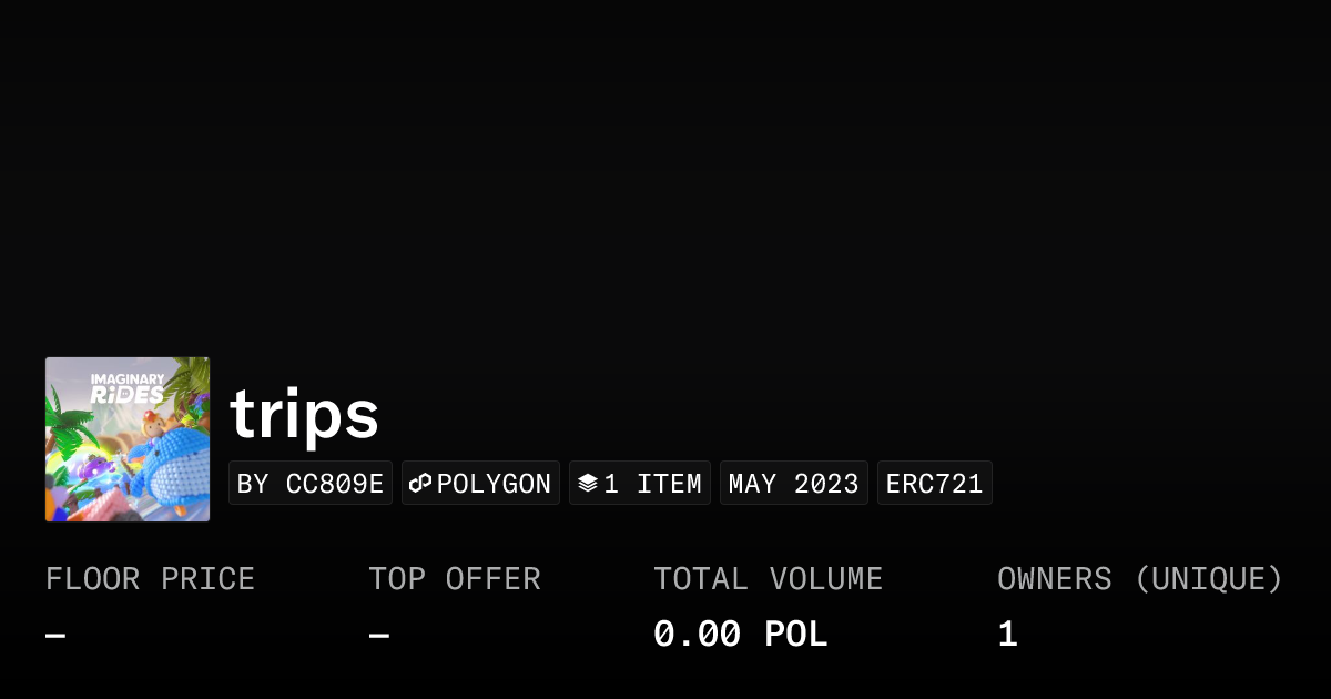 trips - Collection | OpenSea