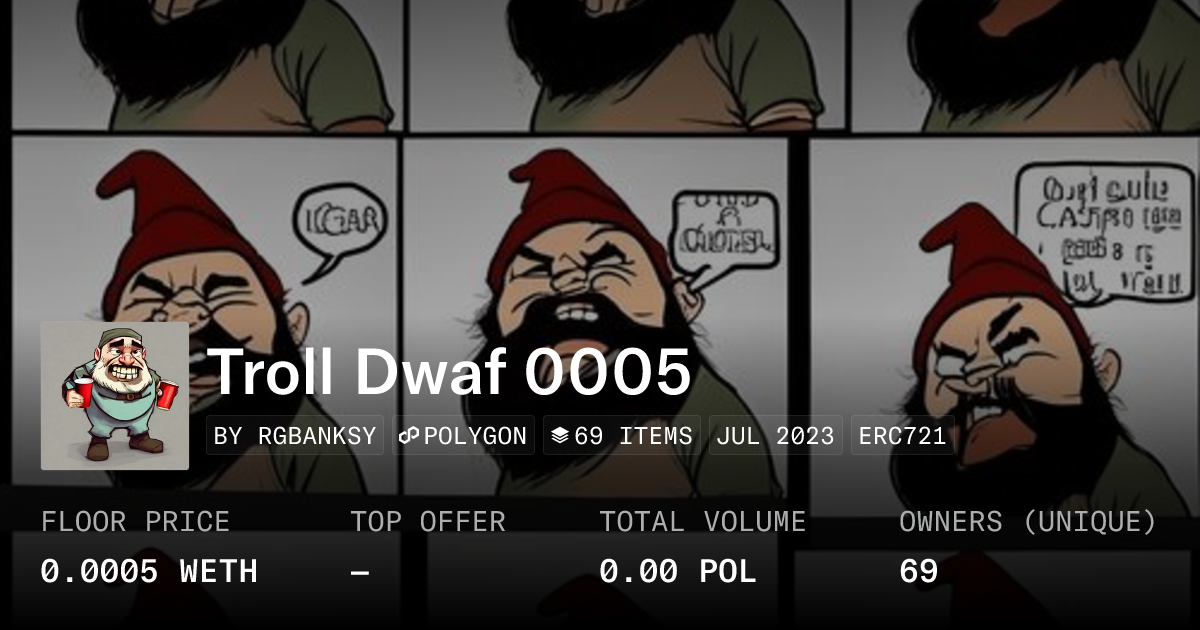 Troll Dwaf 0005 - Collection | OpenSea