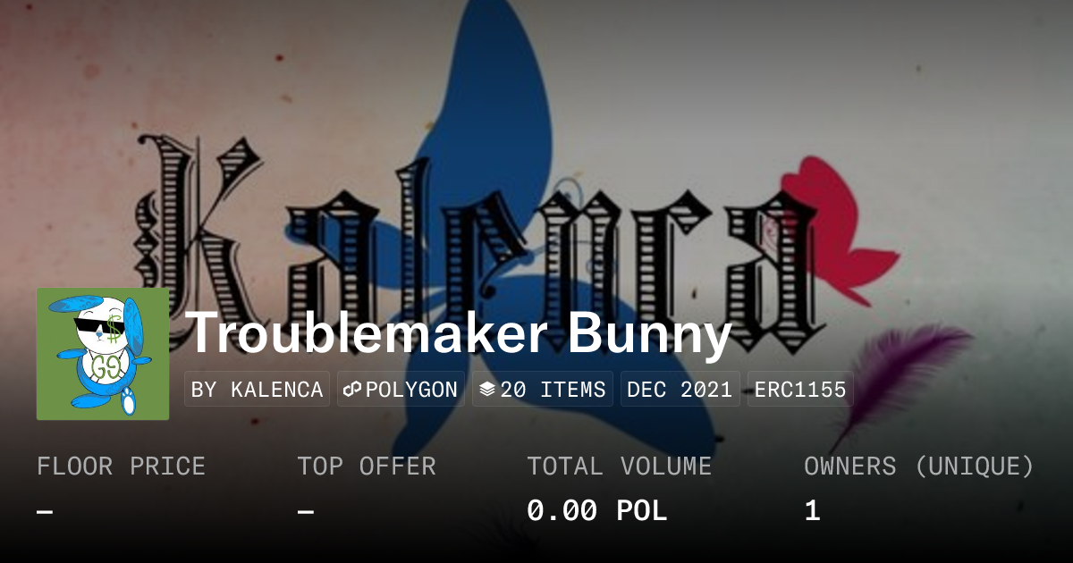 Troublemaker Bunny - Collection | OpenSea