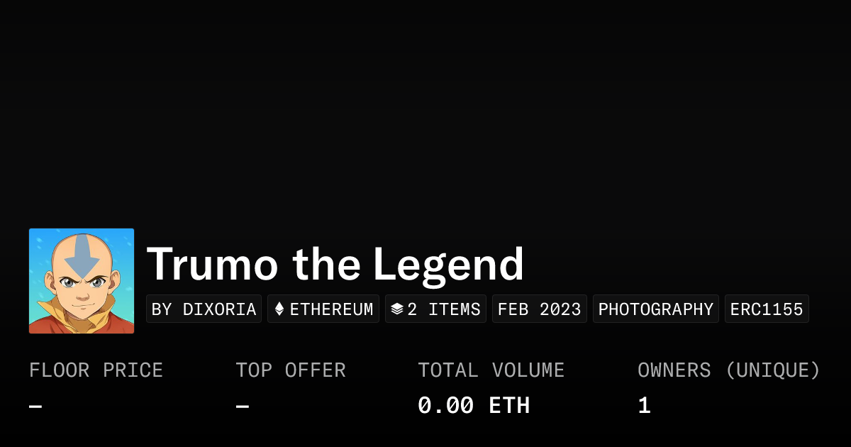 Trumo the Legend - Collection | OpenSea