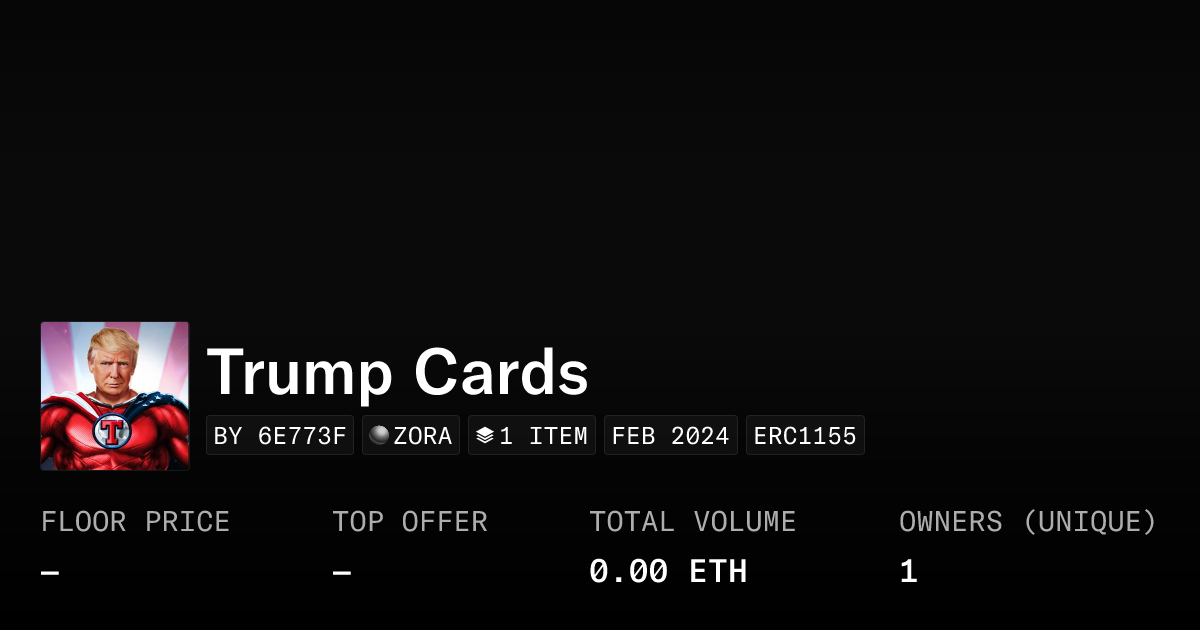 Trump Cards - Collection | OpenSea
