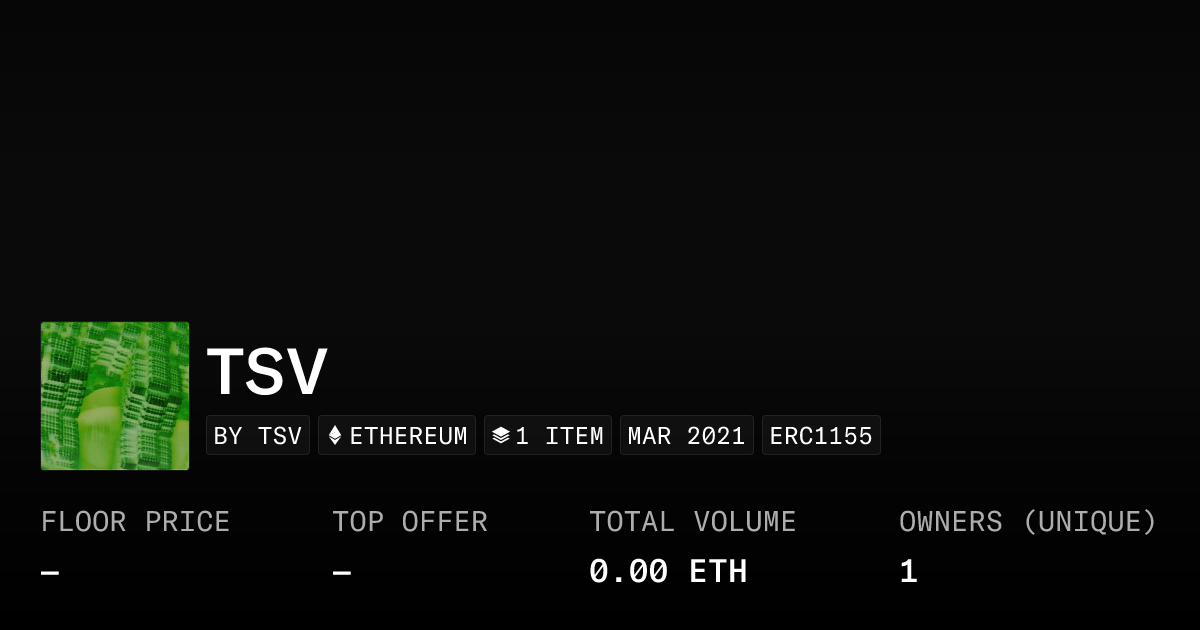 TSV - Collection | OpenSea