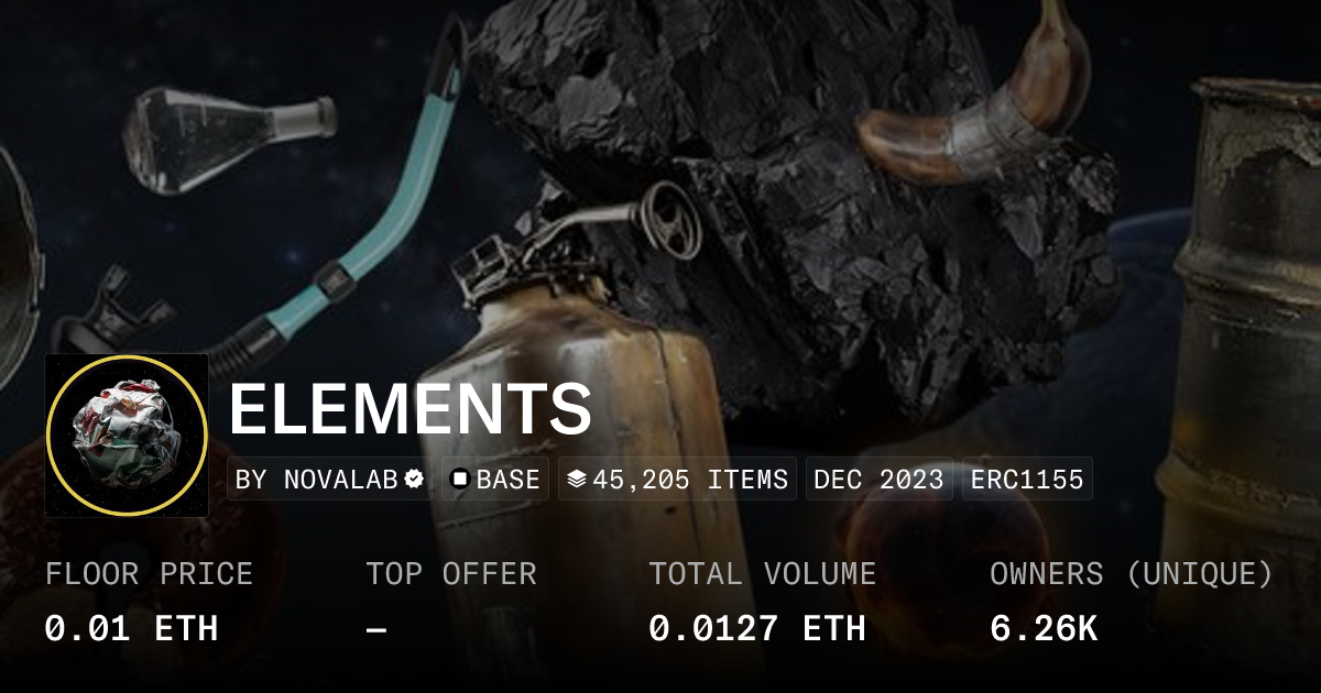 ELEMENTS - Collection | OpenSea