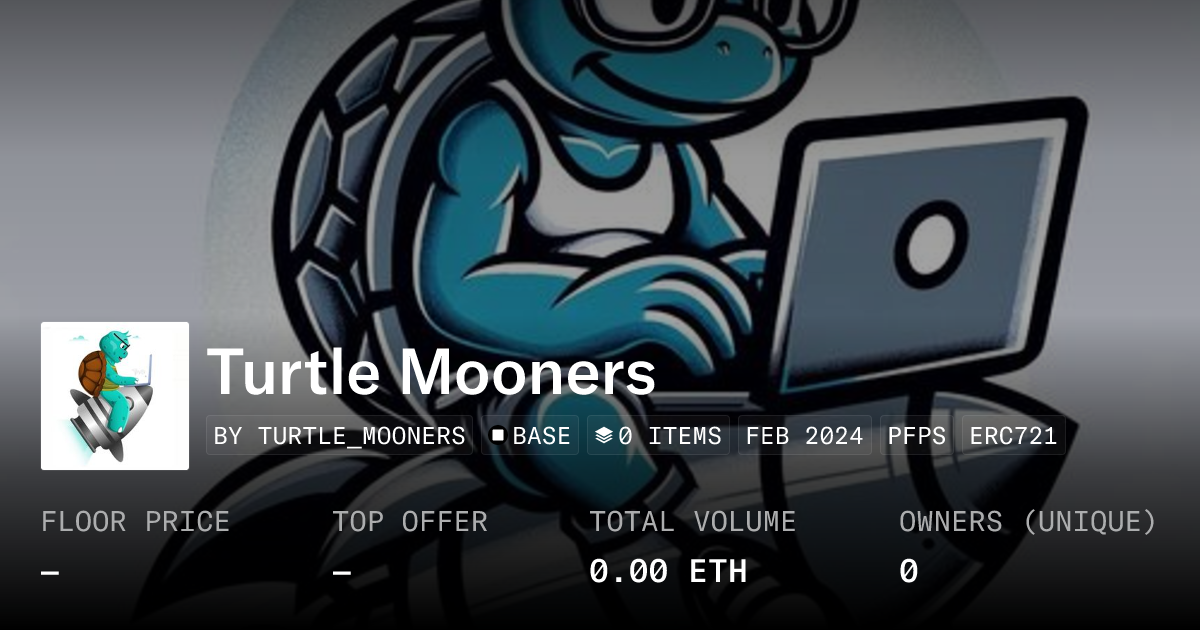 Turtle Mooners - Collection | OpenSea