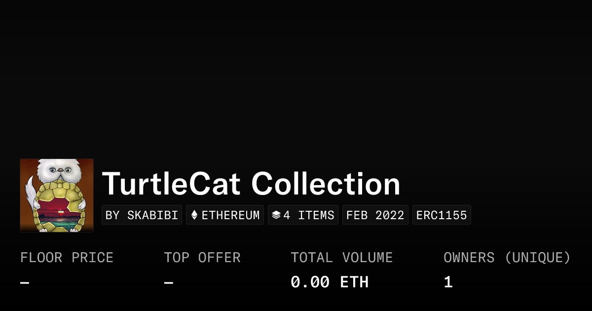 TurtleCat Collection - Collection | OpenSea