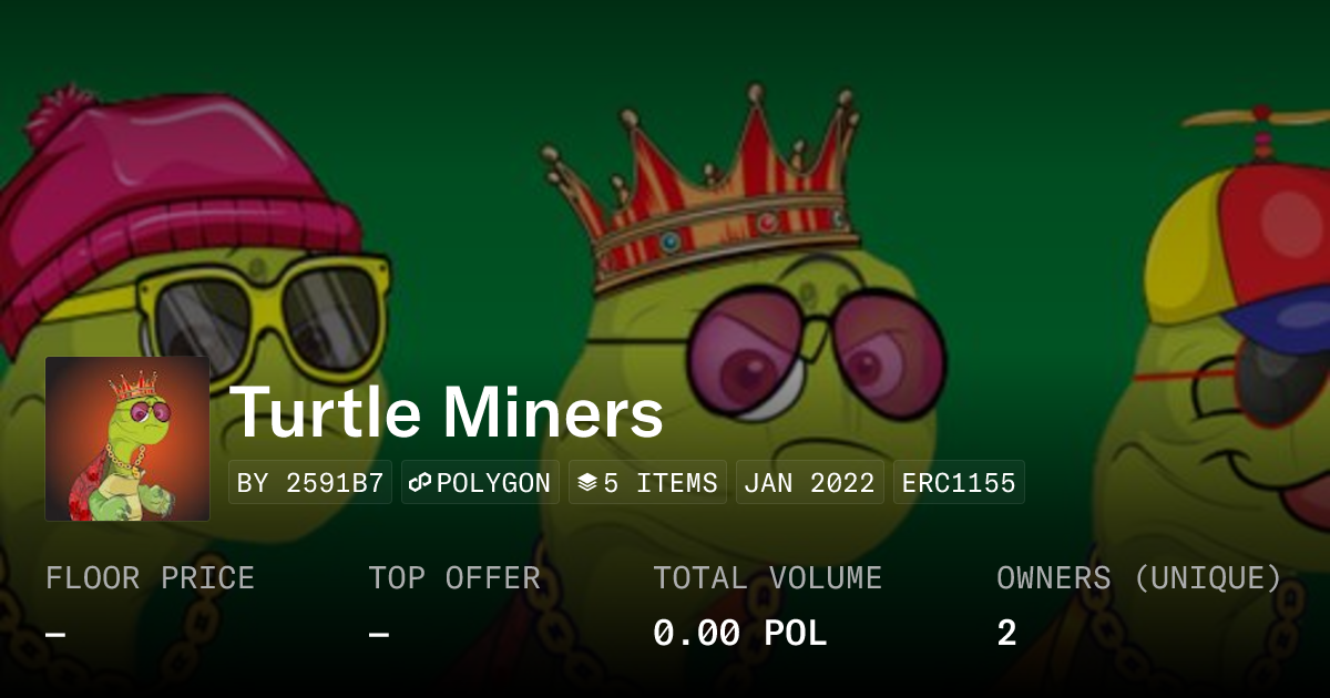 Turtle Miners - Collection | OpenSea