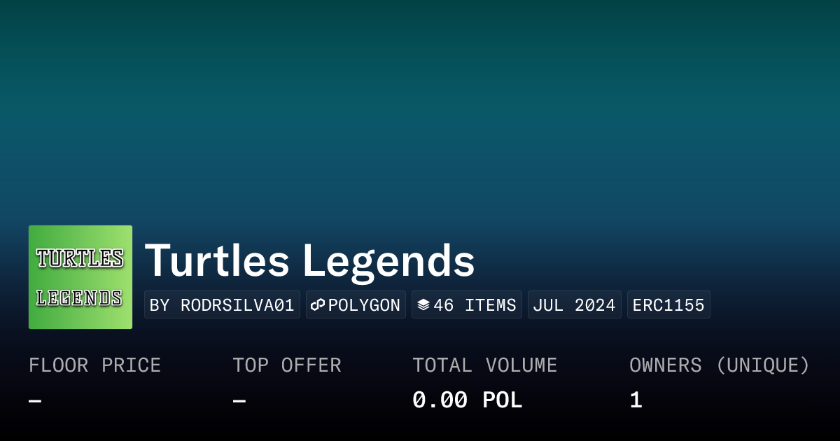 Turtles Legends - Collection | OpenSea