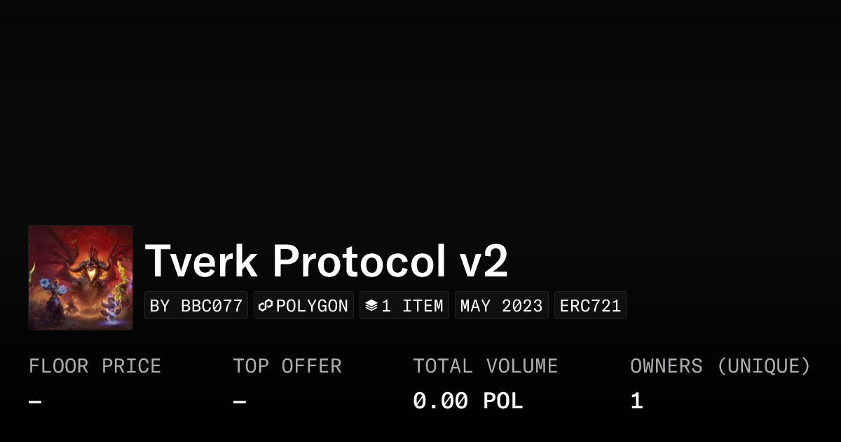 Tverk Protocol v2 - Collection | OpenSea
