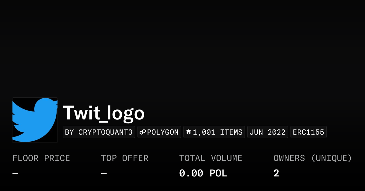 Twit_logo - Collection | OpenSea