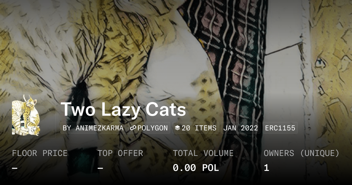 Two Lazy Cats - Collection | OpenSea