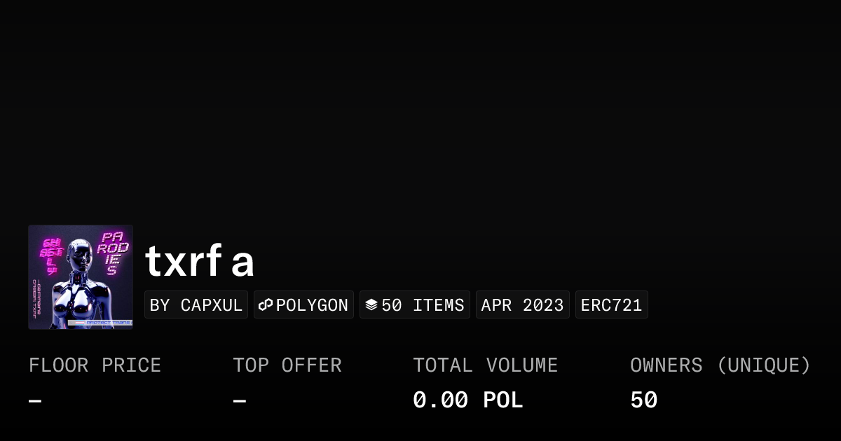 txrf a - Collection | OpenSea