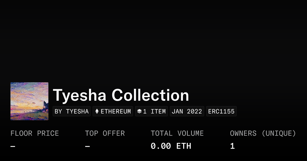 Tyesha Collection - Collection | OpenSea