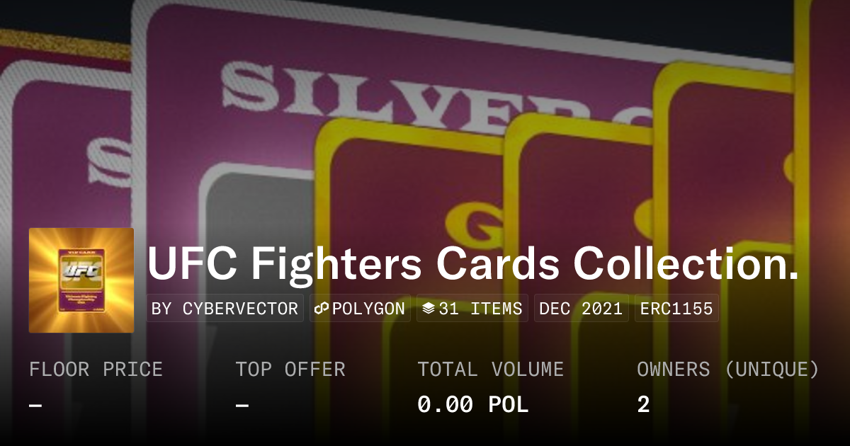 UFC Fighters Cards Collection. - Collection | OpenSea
