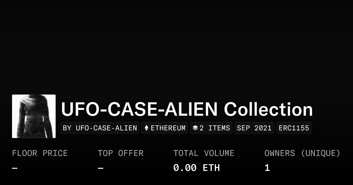 UFO-CASE-ALIEN Collection - Collection | OpenSea