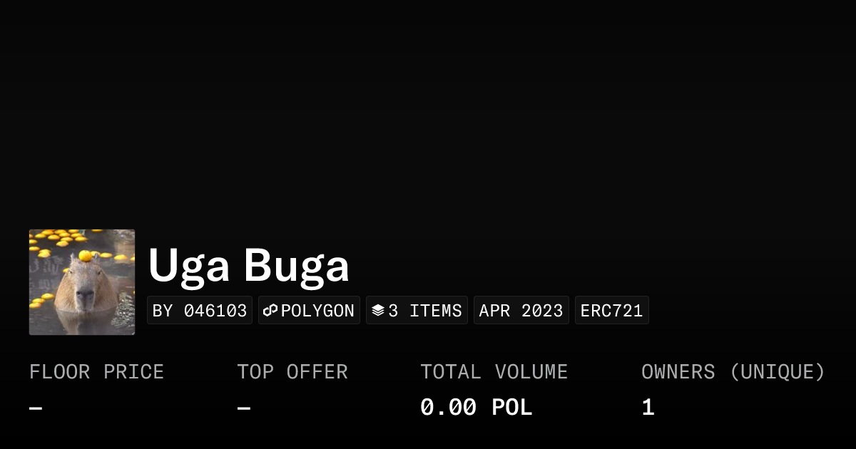 Uga Buga - Collection | OpenSea