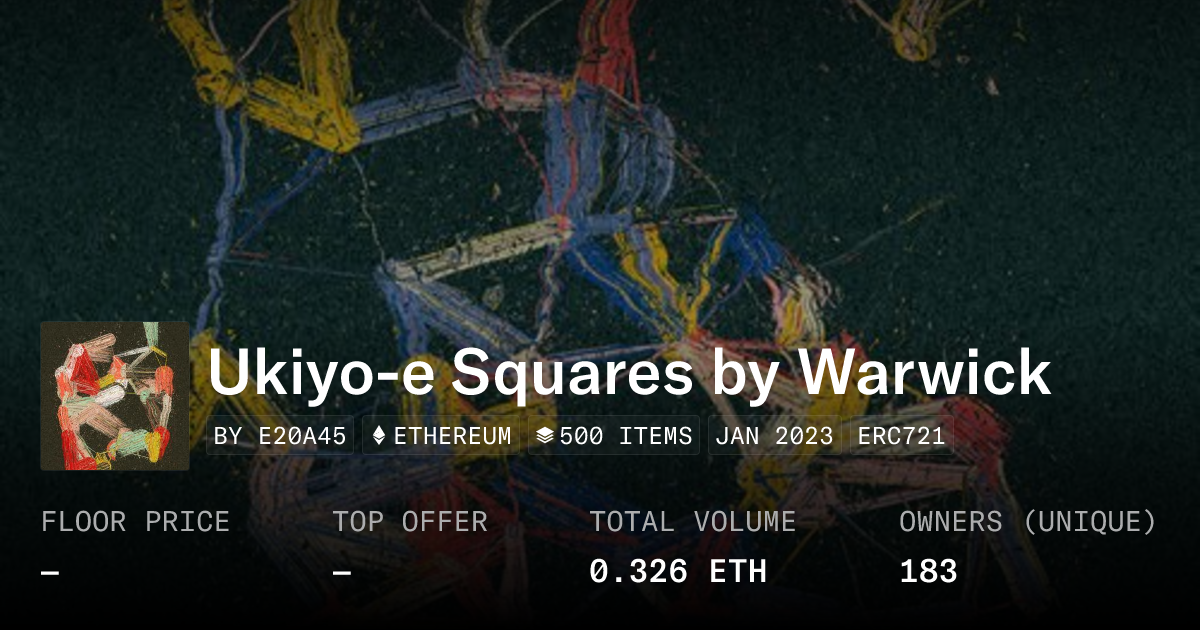 Ukiyo-e Squares by Warwick - Collection | OpenSea