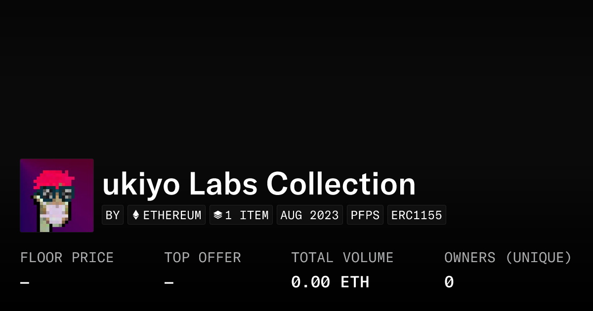 ukiyo Labs Collection - Collection | OpenSea