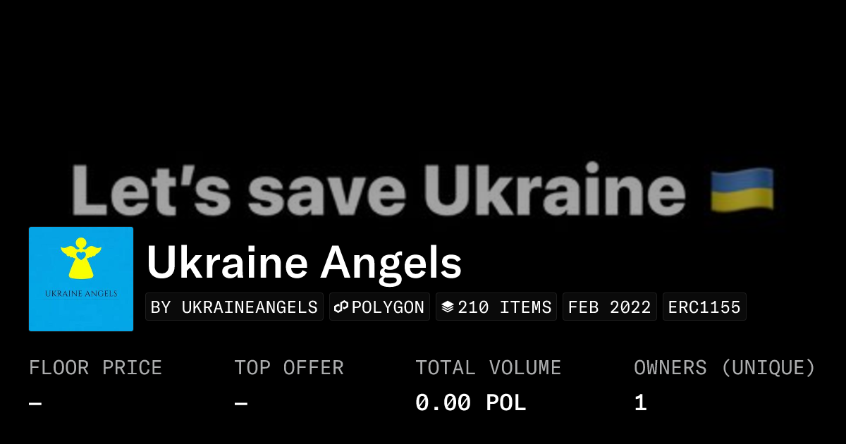 Ukraine Angels - Collection | OpenSea