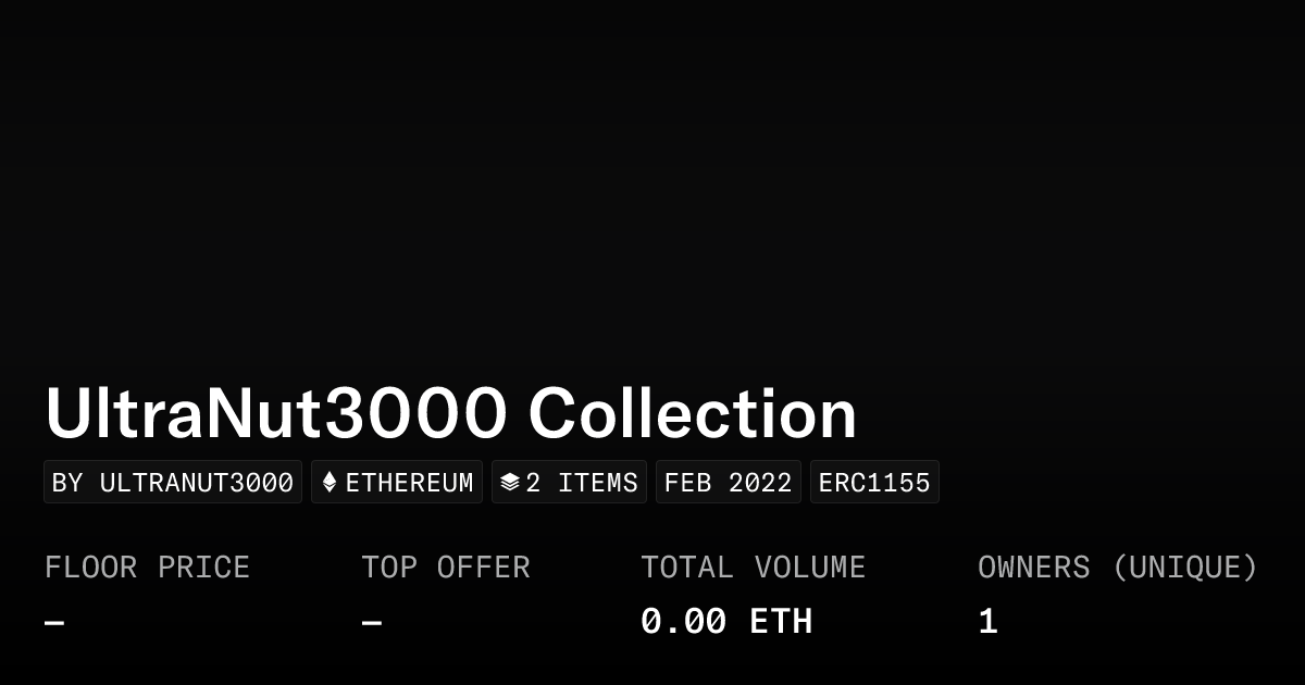 UltraNut3000 Collection - Collection | OpenSea