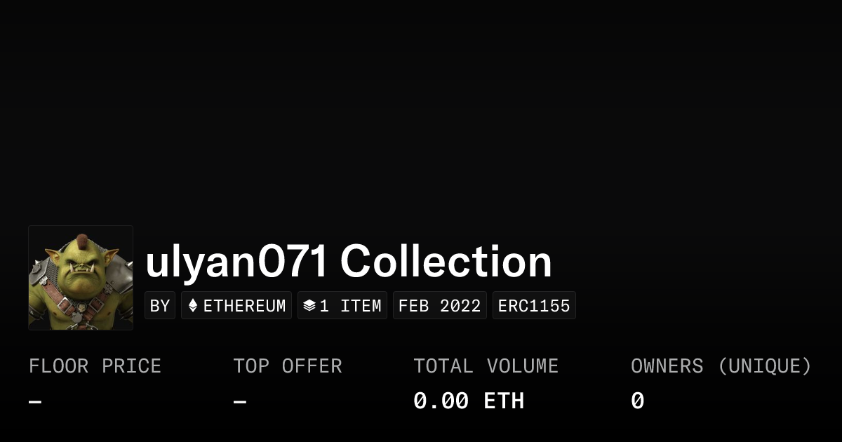 ulyan071 Collection - Collection | OpenSea