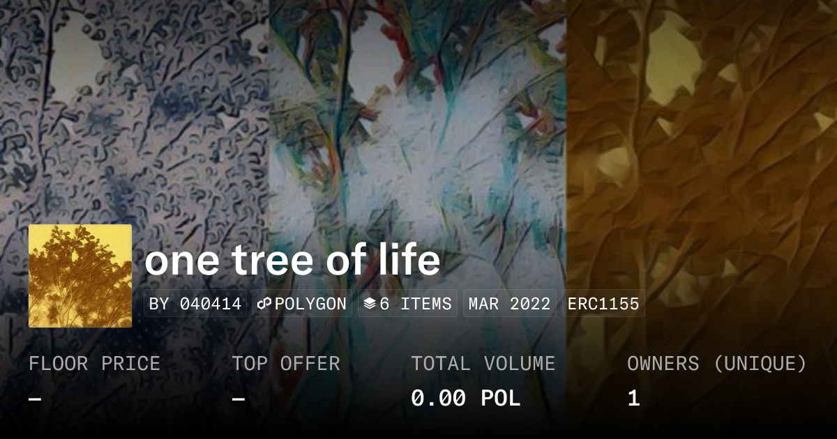 one tree of life - Collection | OpenSea