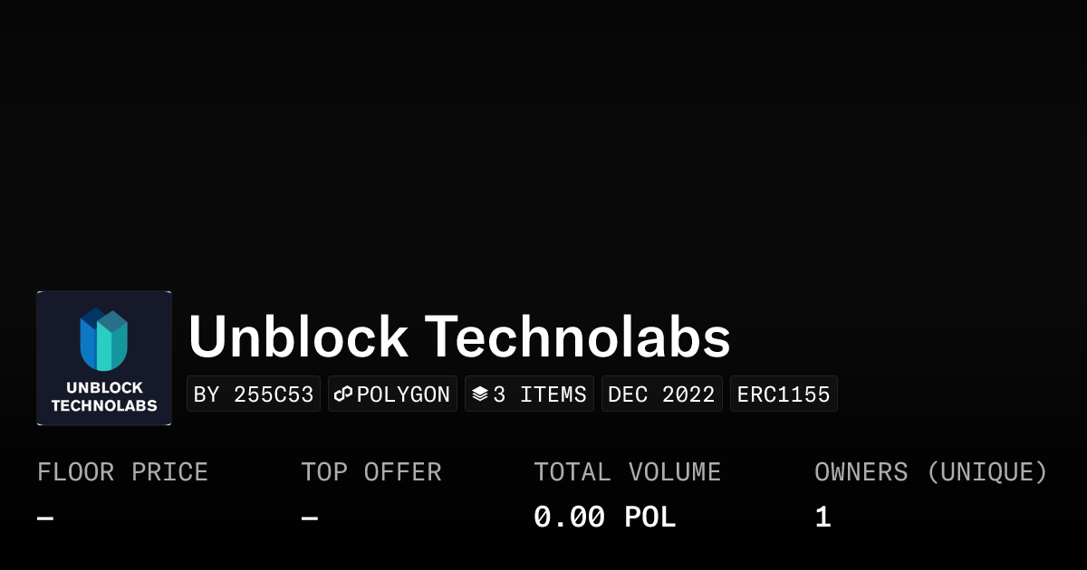 Unblock Technolabs - Collection | OpenSea