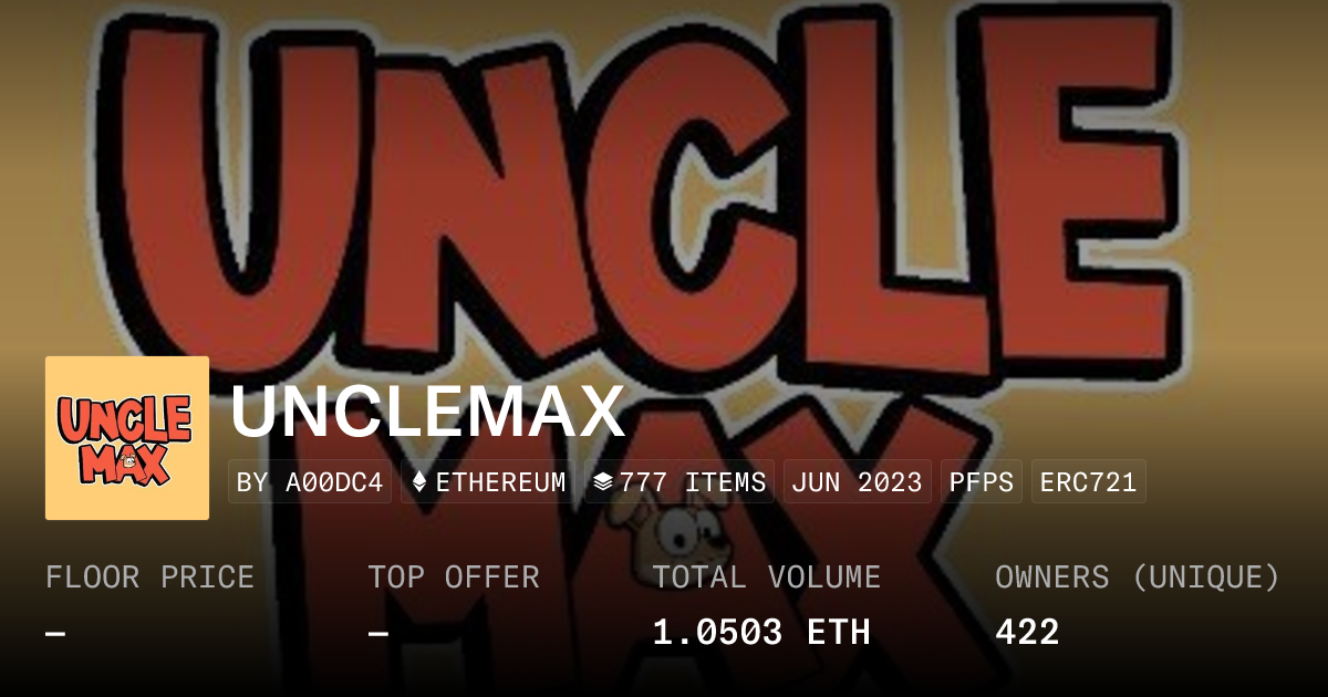 UNCLEMAX - Collection | OpenSea