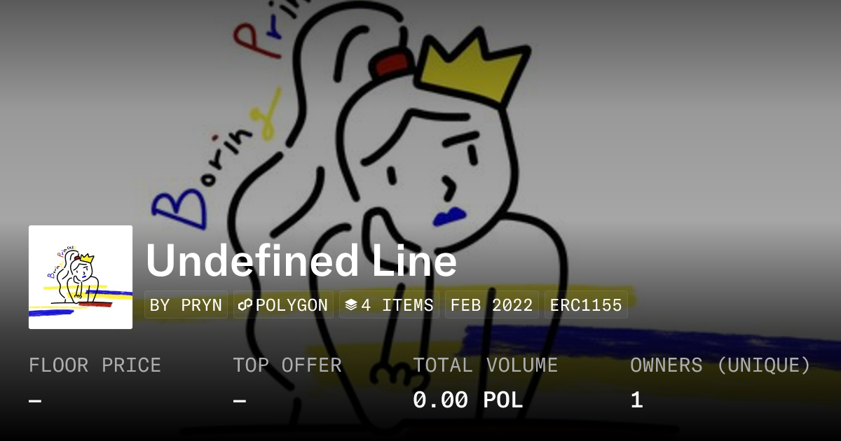 Undefined Line - Collection | OpenSea