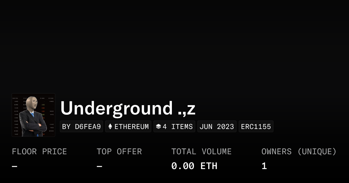 Underground .,z - Collection | OpenSea